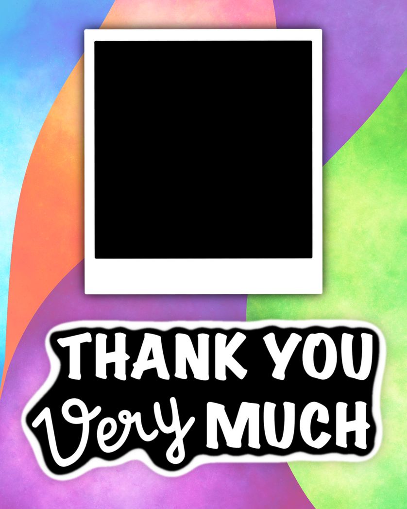 Group Leaving Cards - thank you very much frame