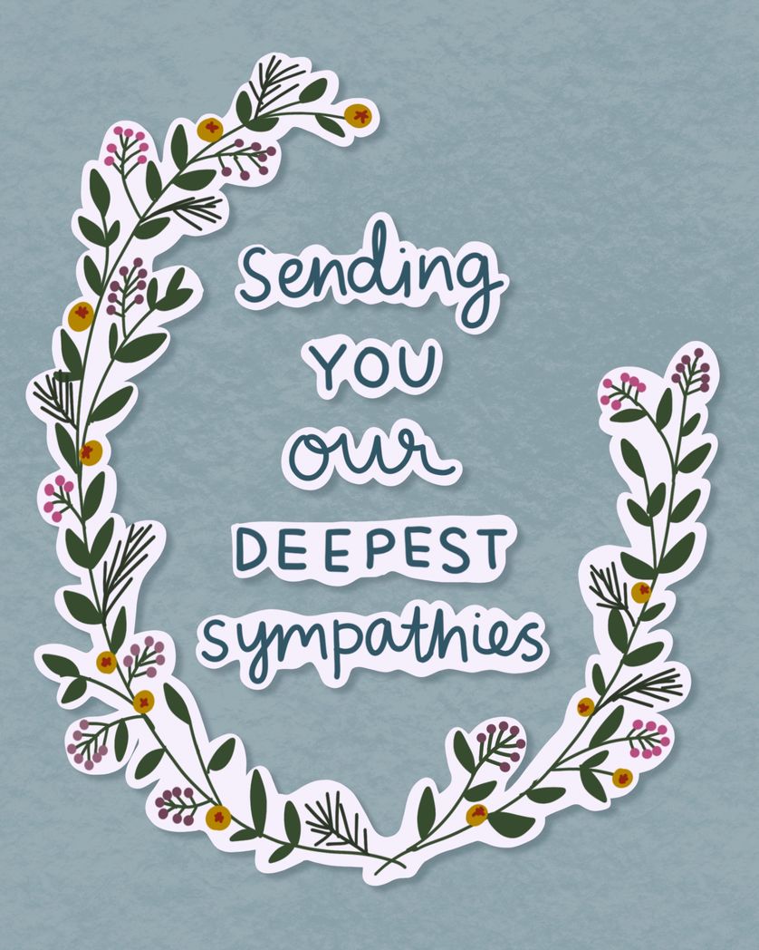 Group Cards Sending You Our Deepest Sympathies