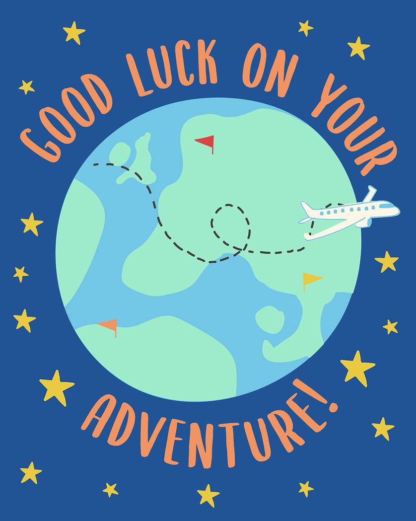 Group Leaving Cards - Around the world - group leaving ecard