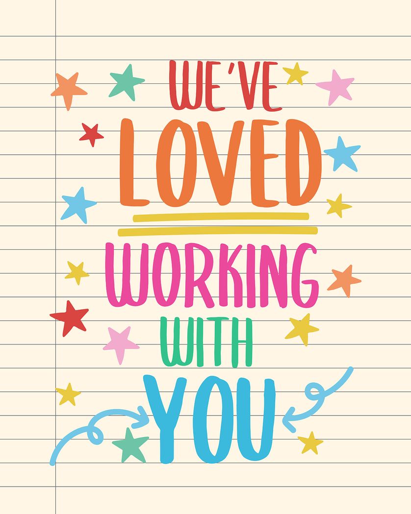 Group Leaving Cards - Notepad - animated group leaving ecard